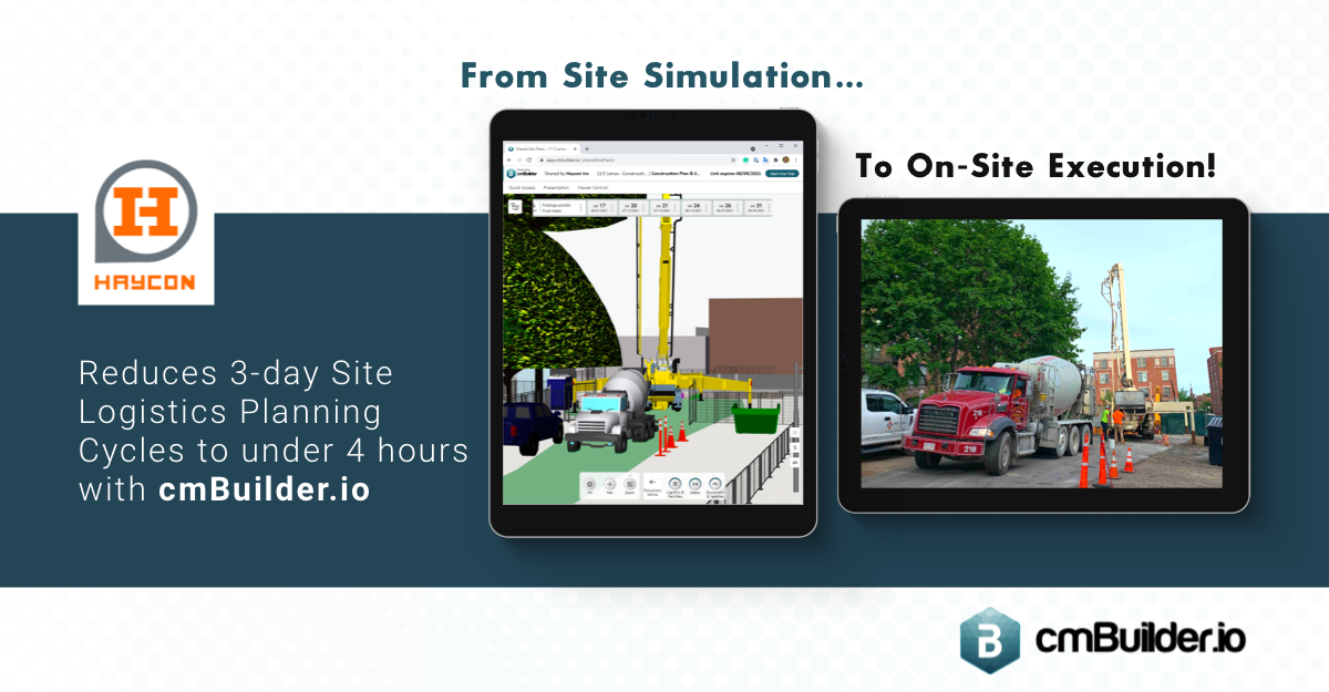 Haycon reduces 3-day site logistics planning cycles to under 4 hours with rapid 4D simulation ...